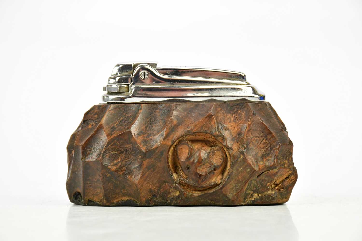 Lot 2023 - ROBERT MOUSEMAN THOMPSON; a carved oak