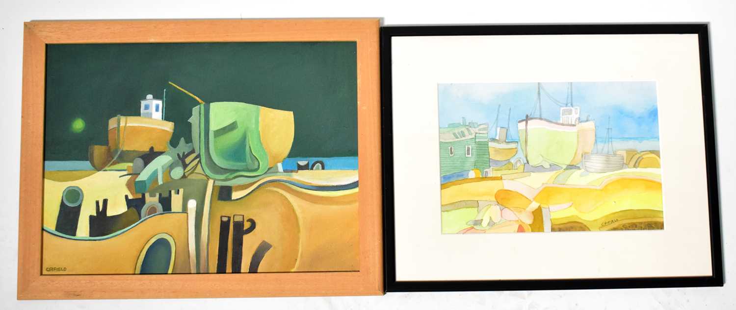 Lot 576 - COLIN FIFIELD (1940-2022); acrylic on board,