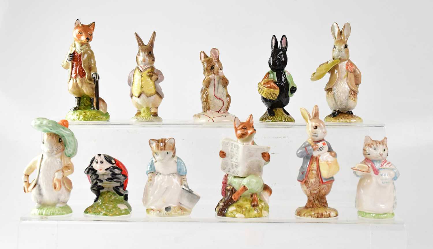 Lot 279 - BEATRIX POTTER; eleven Royal Albert figures,