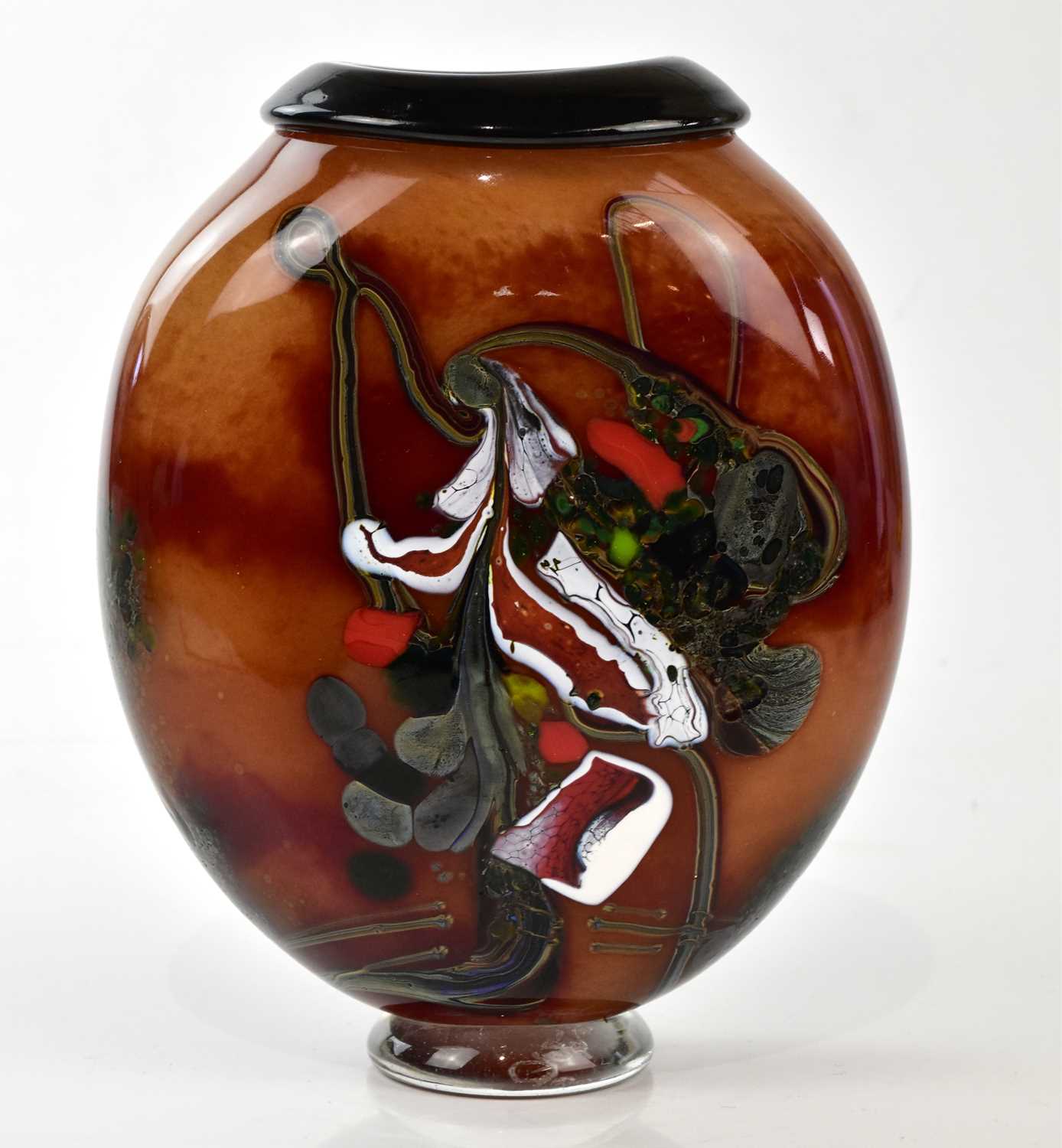 Lot 2137 - ROBERT PIERINI (born 1950); an glass vase