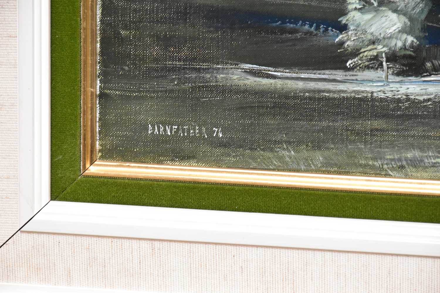 Lot 1878 - MICHAEL BARNFATHER (born 1934); oil on