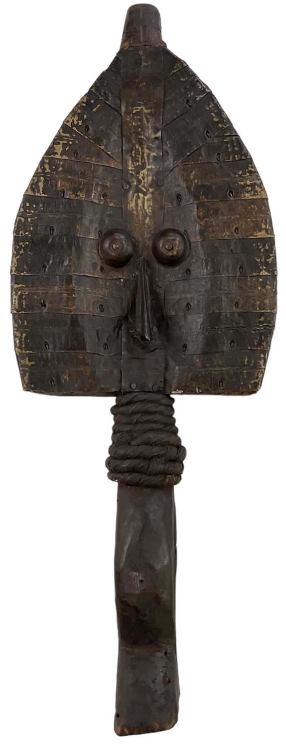 Lot 552 - A Bwete reliquary guardian figure, with