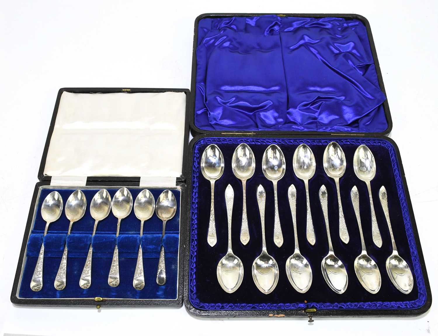 Lot 2102 - HENRY AITKEN; a cased set of twelve Edward