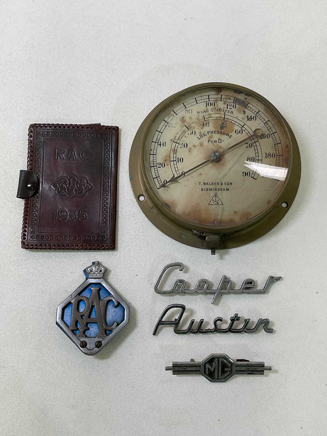 Lot 49 - A group of motoring memorabilia including a
