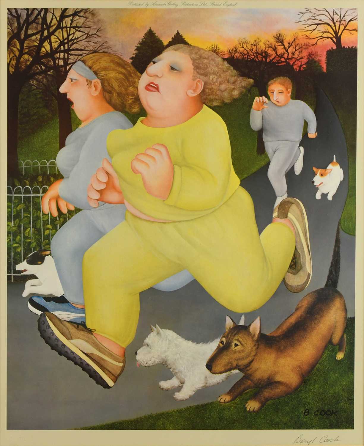 Lot 1334 - BERYL COOK (1926-2008); pencil signed print,