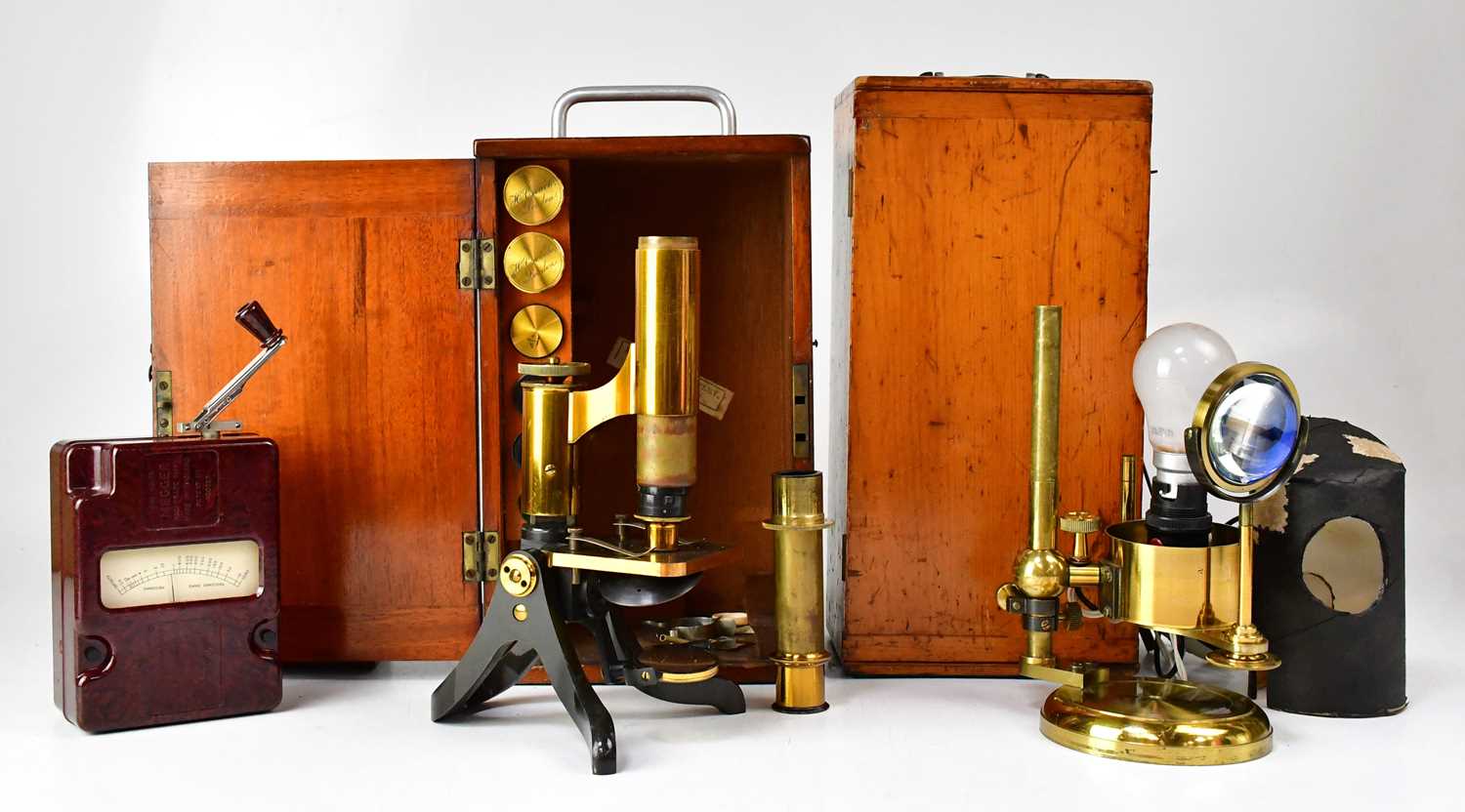 Lot 146 - HENRY CROUCH, LONDON; a brass and lacquered