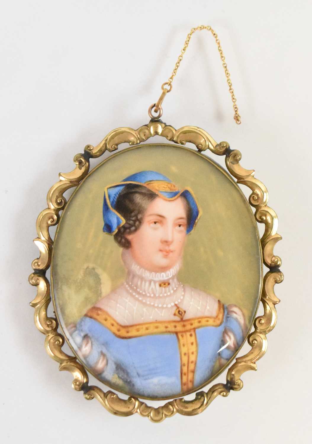 Lot 146 - A late 19th century portait miniature of a