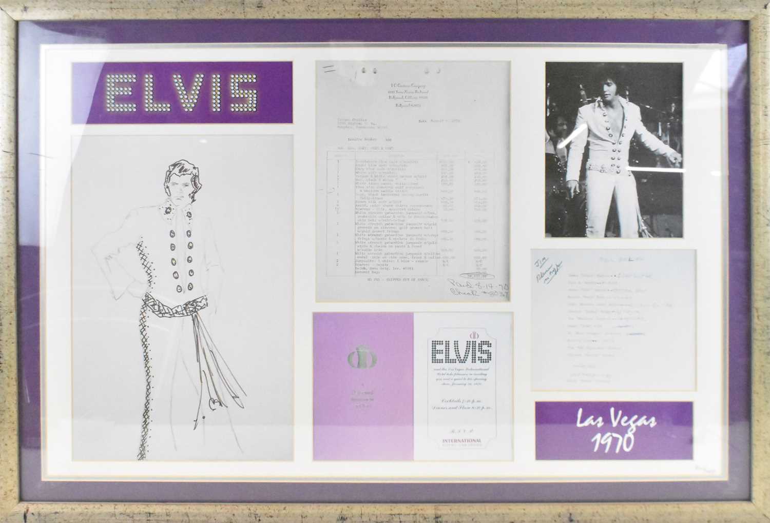 Lot 520 - ELVIS PRESLEY; a limited edition framed