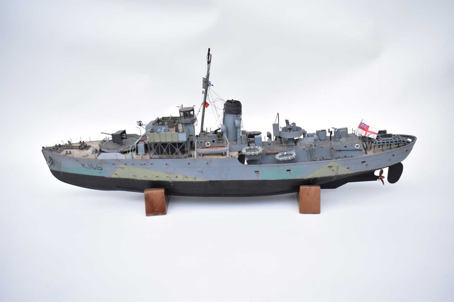 Lot 251 - HMCS SNOWBERRY K166; a plastic model British