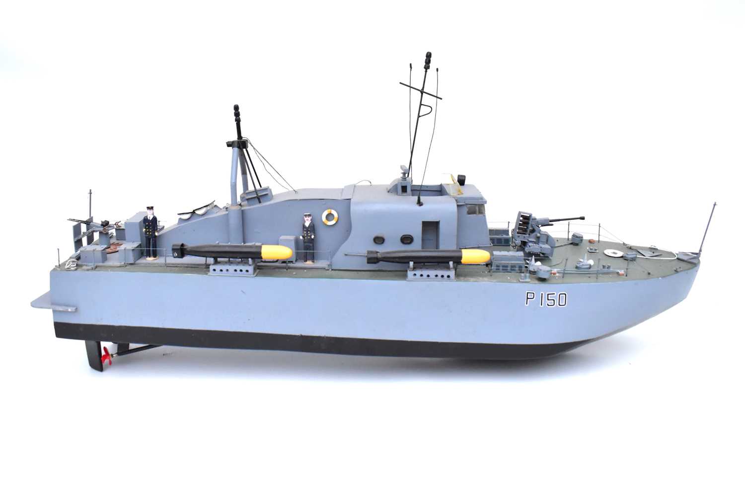 Lot 402 - P150 VOSPER PERKASA; a wooden model of a