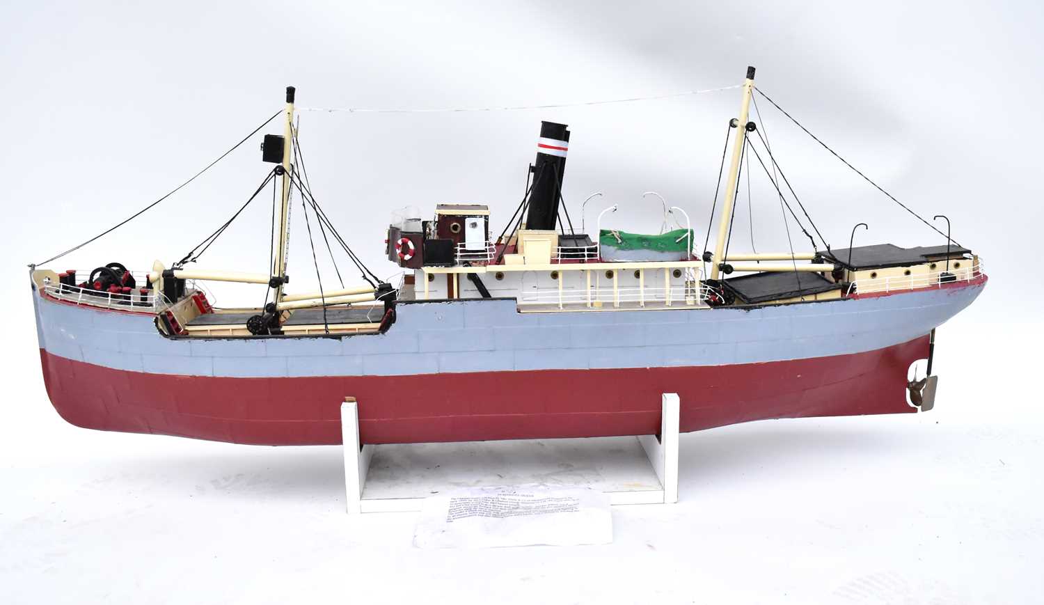Lot 245 - SS CHANNEL QUEEN; a wooden and plastic model