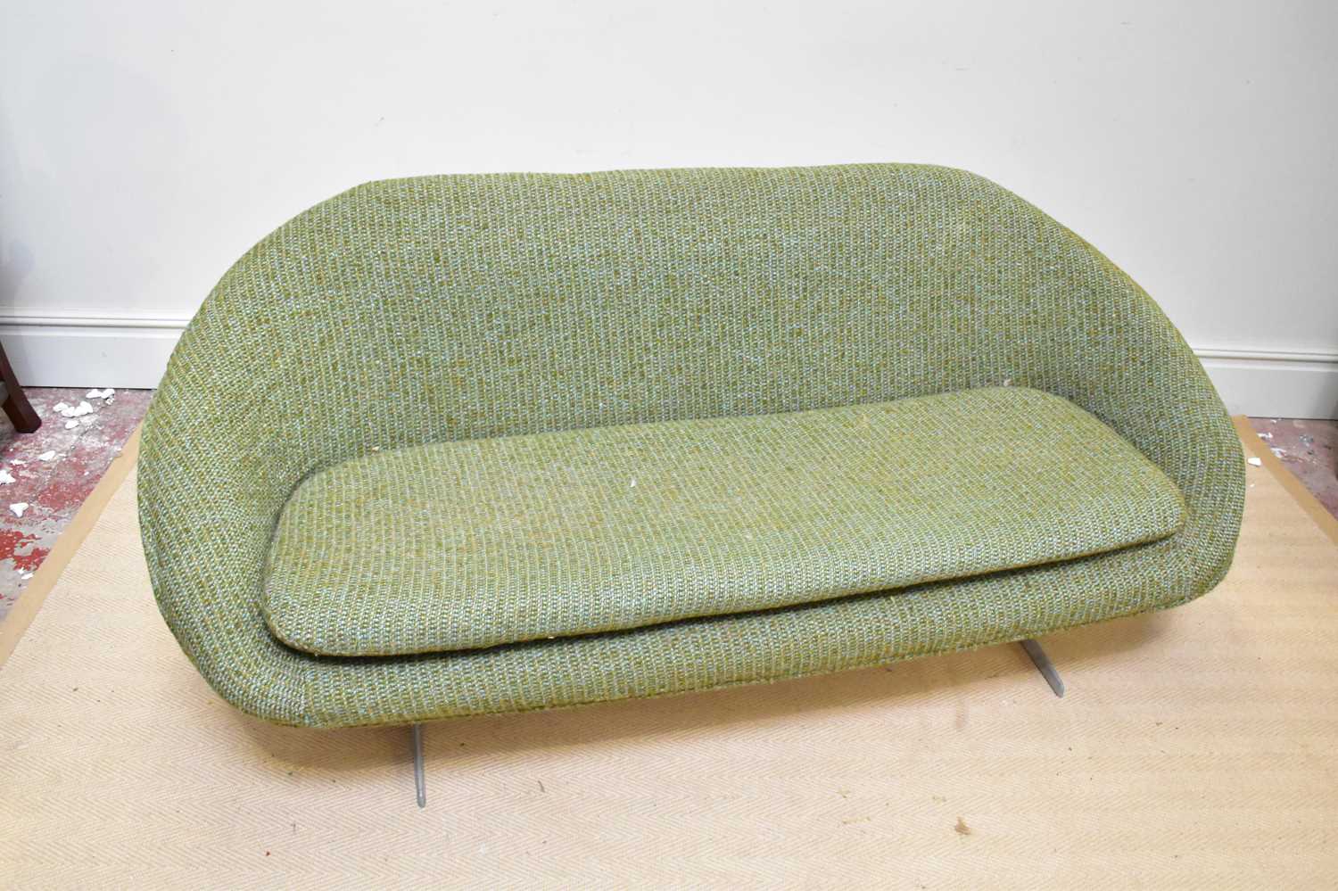 Lot 1217 - LURASHELL; a 1960s sofa with fibre glass