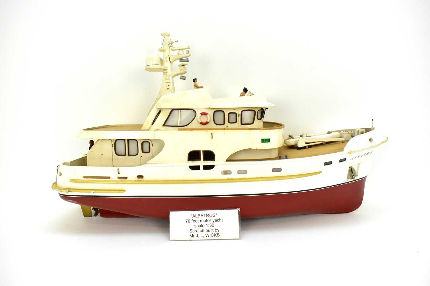 Lot 240 - ALBATROSS; a large wooden and plastic model