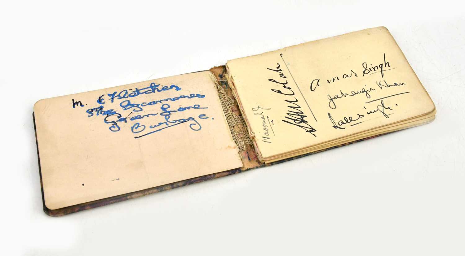 Lot 1823 - A small autograph book bearing signatures