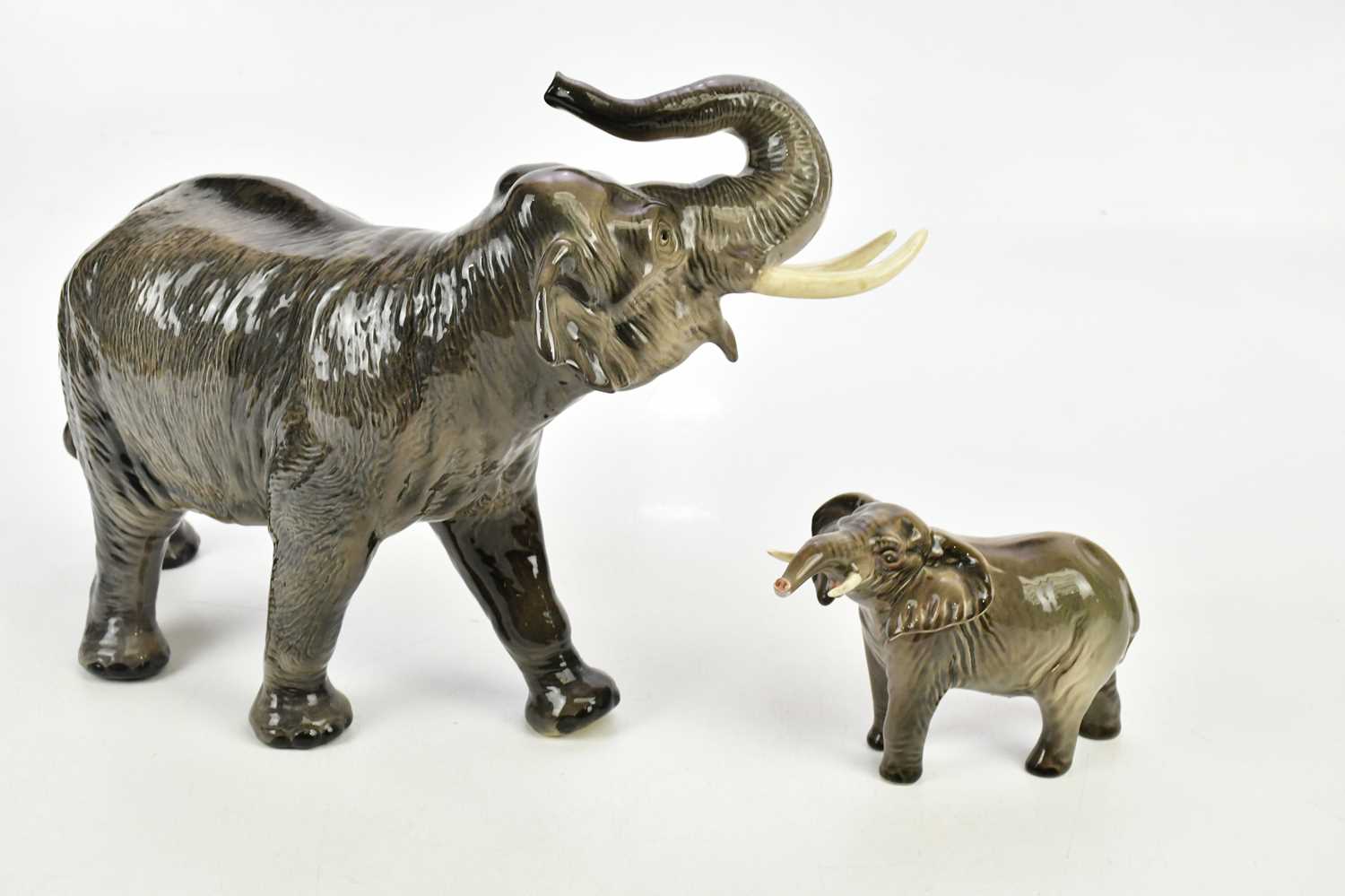 Lot 2804 - BESWICK; a large model of an elephant,