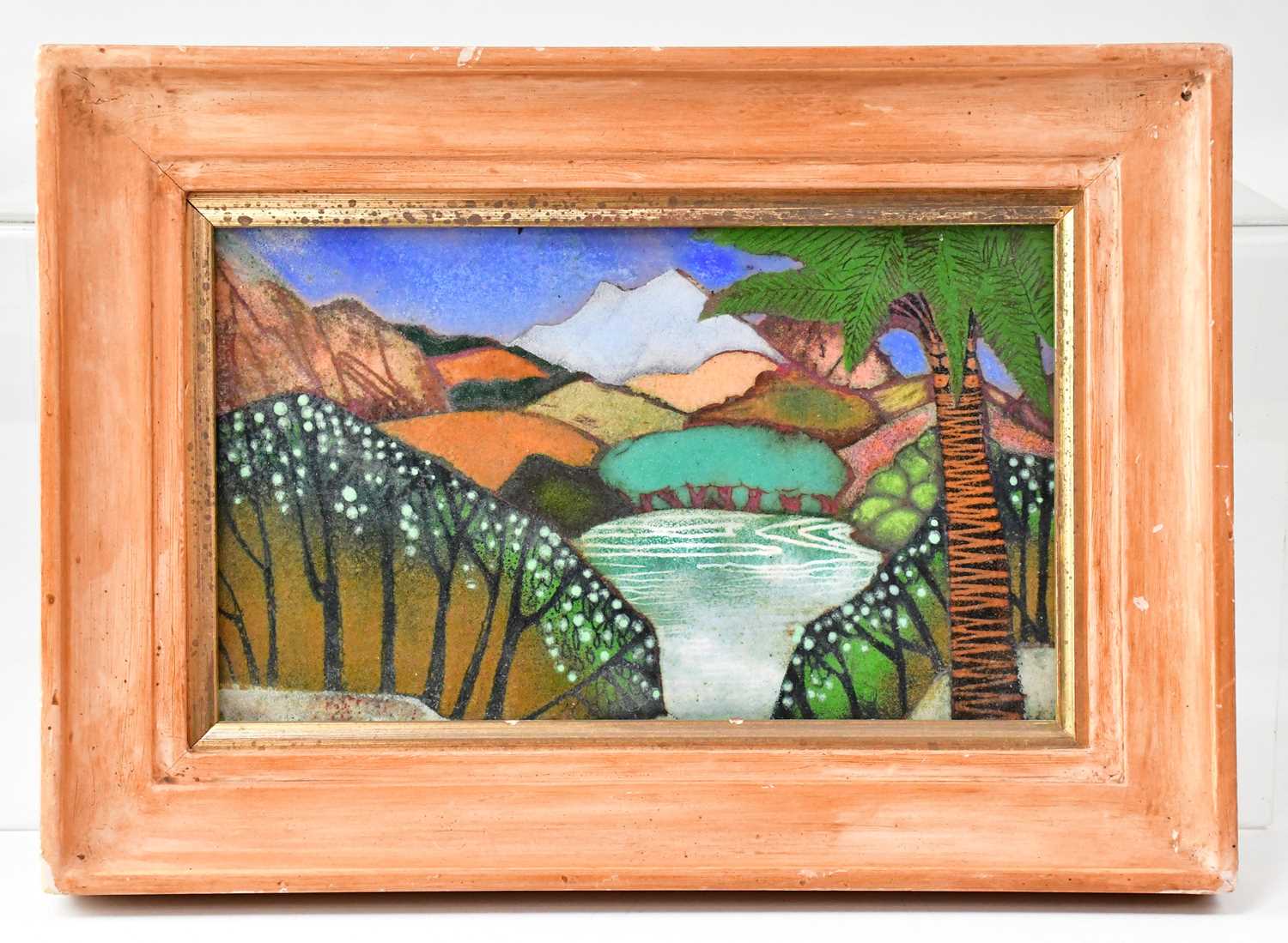 Lot 725 - BERYL TURPIN (1926-2016); an enamel on