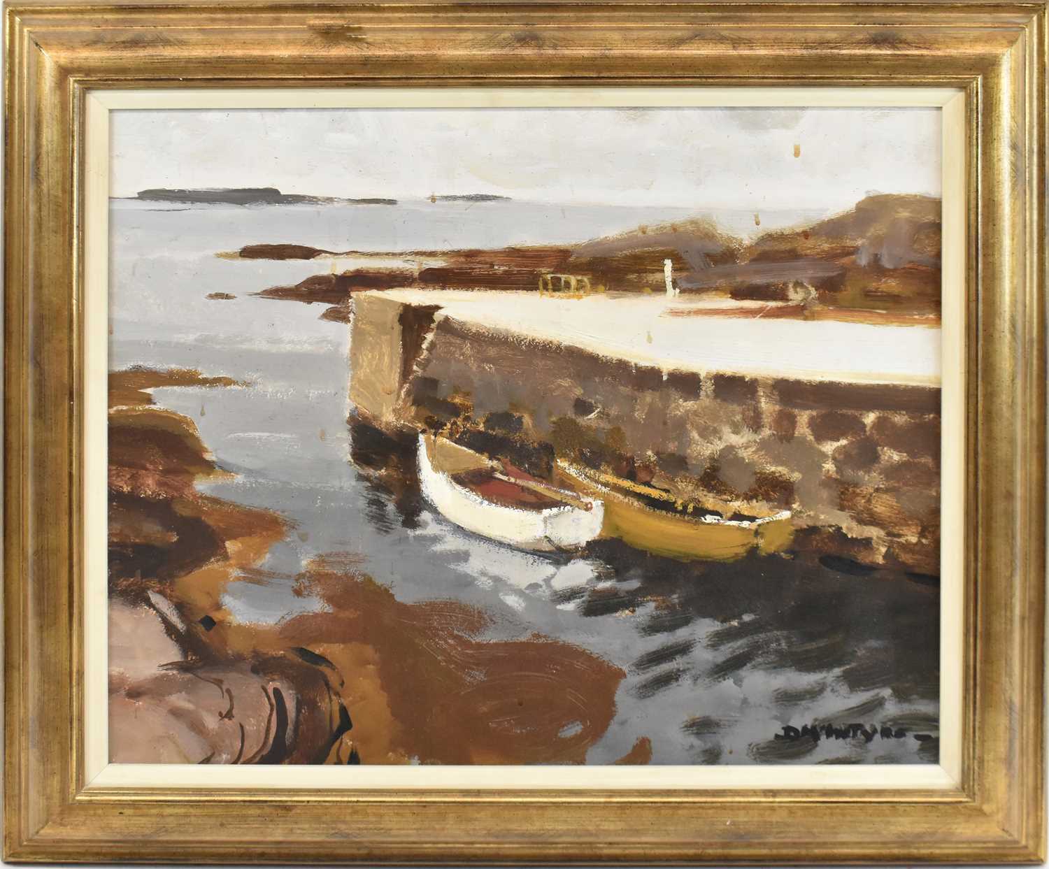 Lot 164 - DONALD MCINTYRE (1923-2009); oil on board,