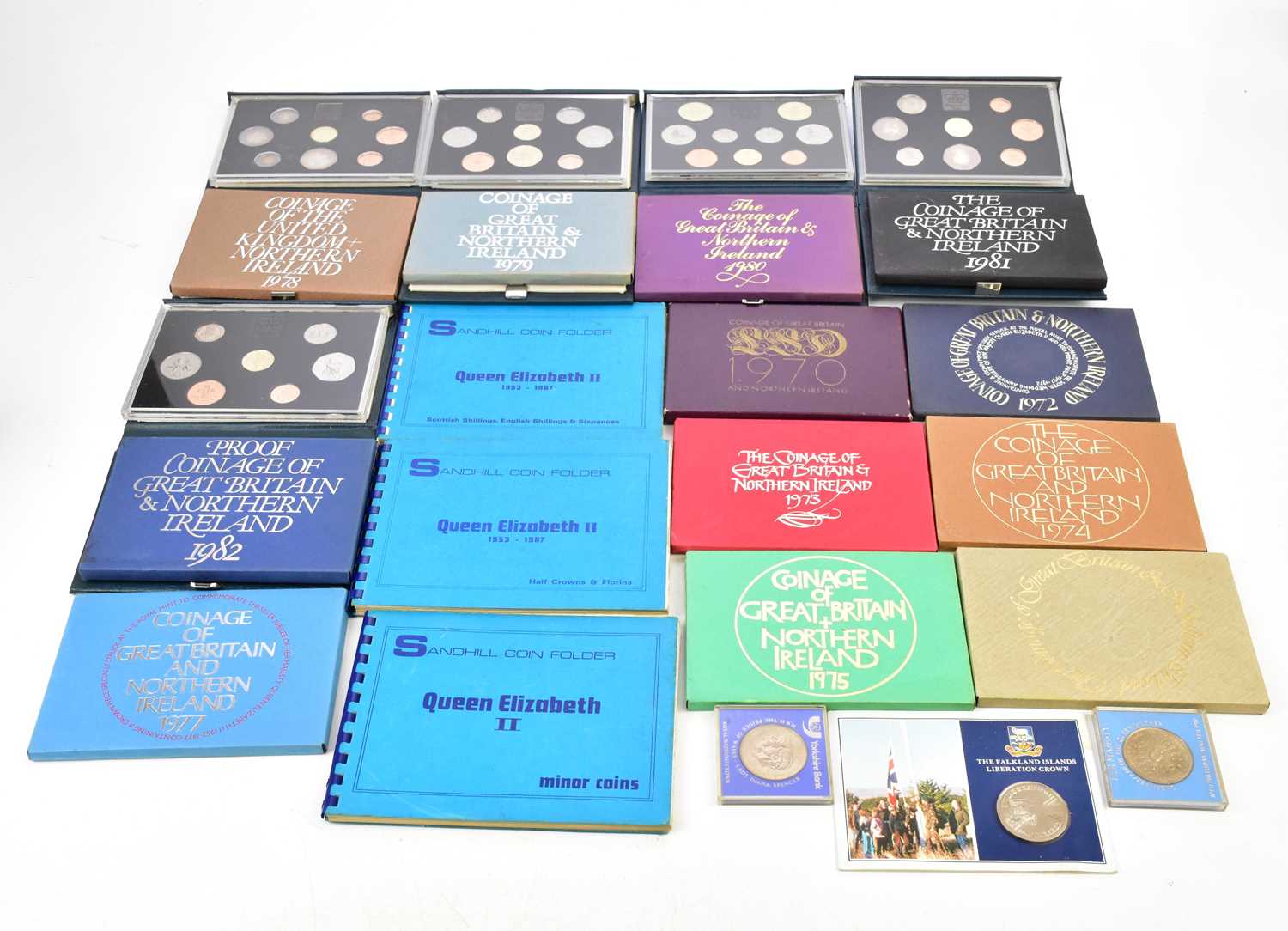 Lot 2621 - A collection of coin packs 1970 onwards and