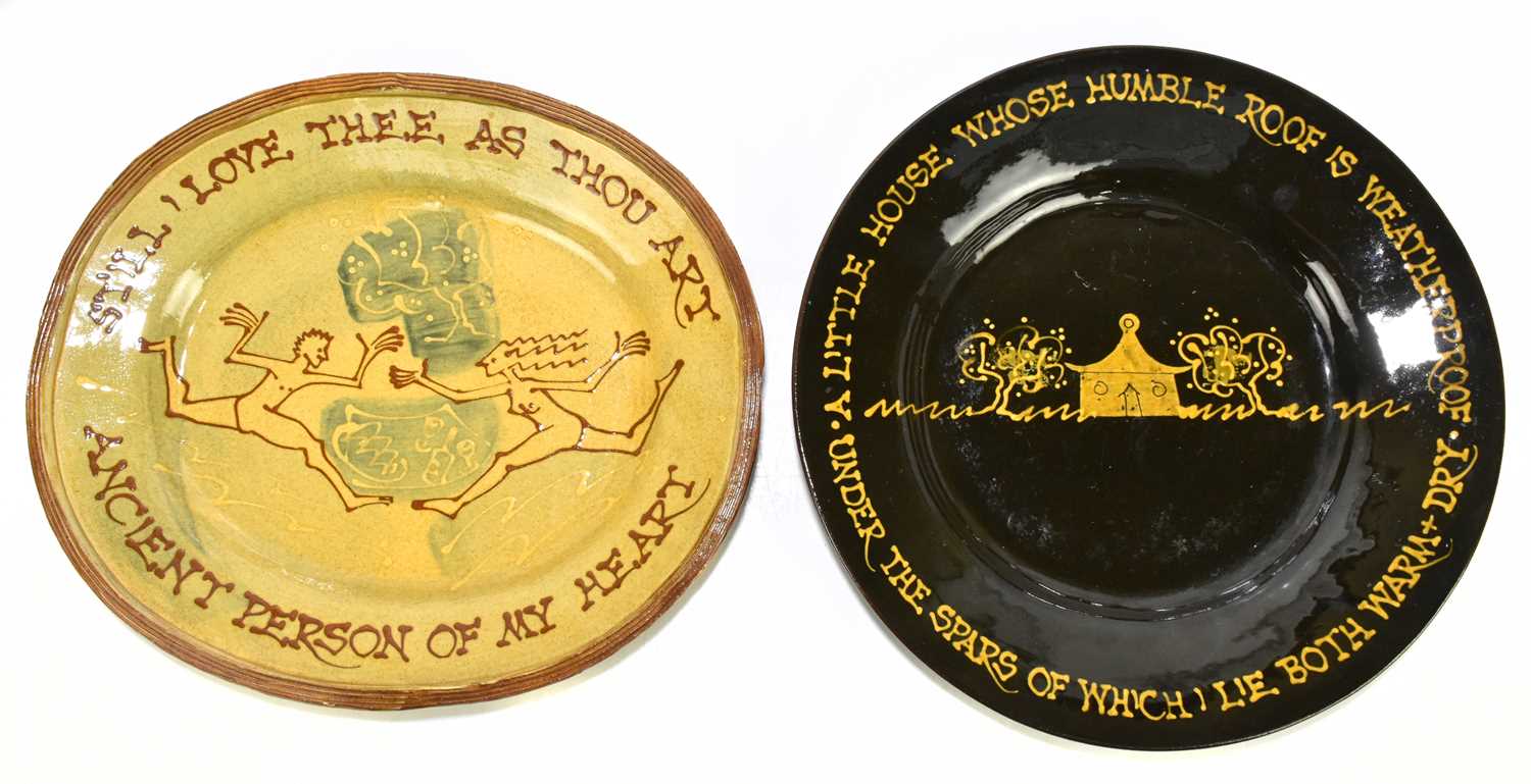 Lot 296 - PRUE COOPER; two contemporary slipware