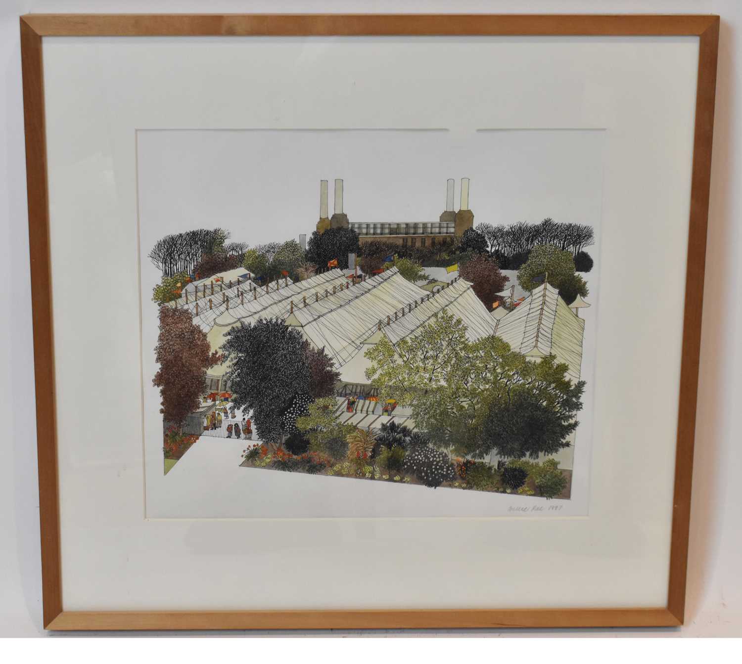 Lot 175 - ANNIE RAE; watercolour, The Chelsea Flower