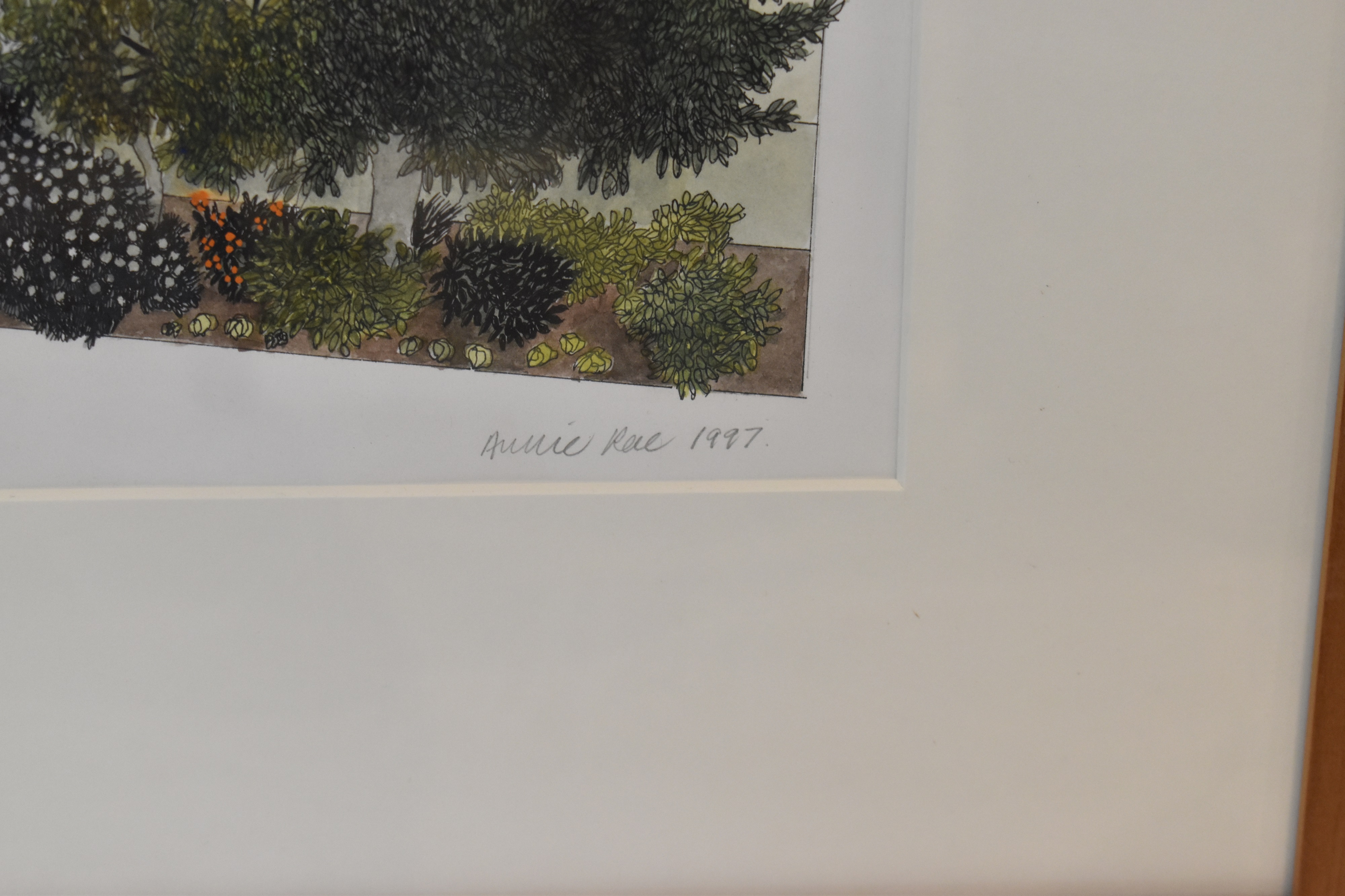 Lot 175 - ANNIE RAE; watercolour, The Chelsea Flower