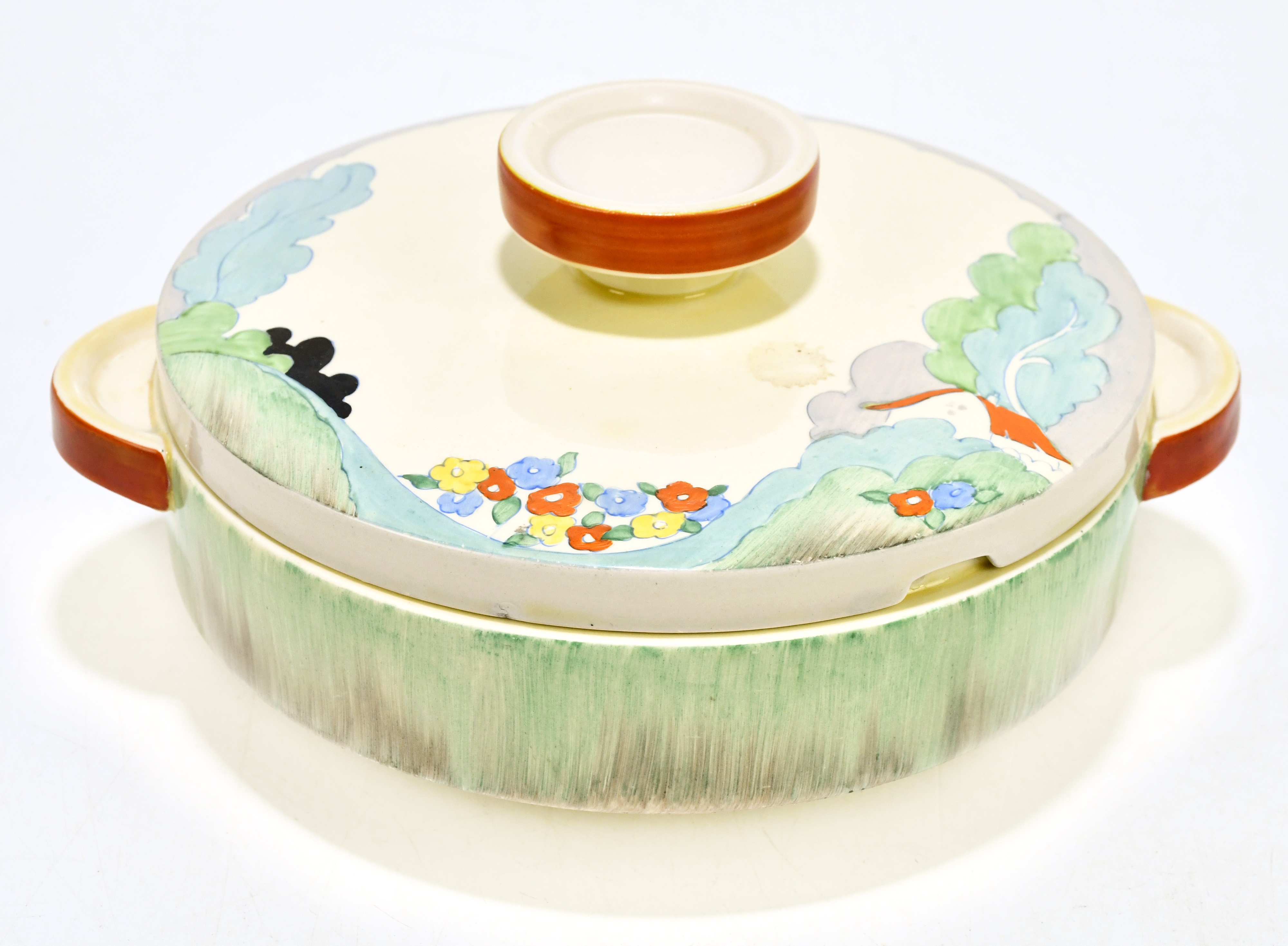 Lot 207 - CLARICE CLIFF; a 'Forest Glen' pattern