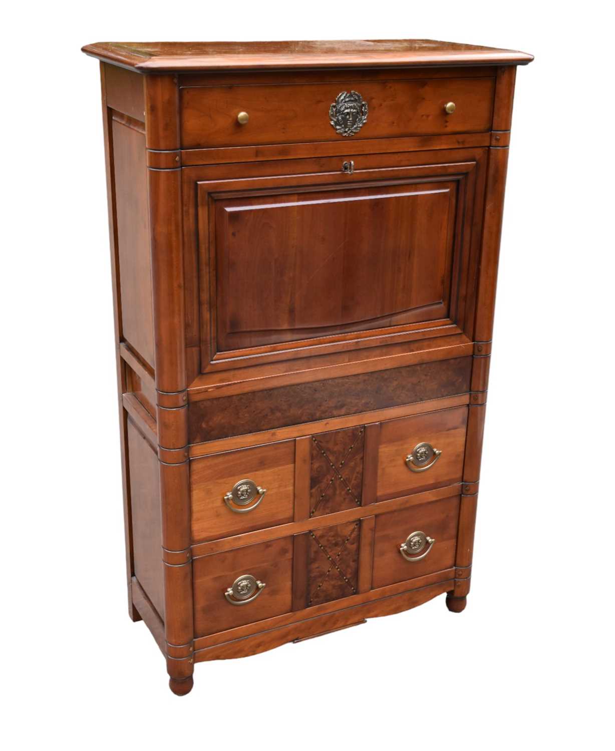 Lot 50 - A modern escritoire with single drawer above