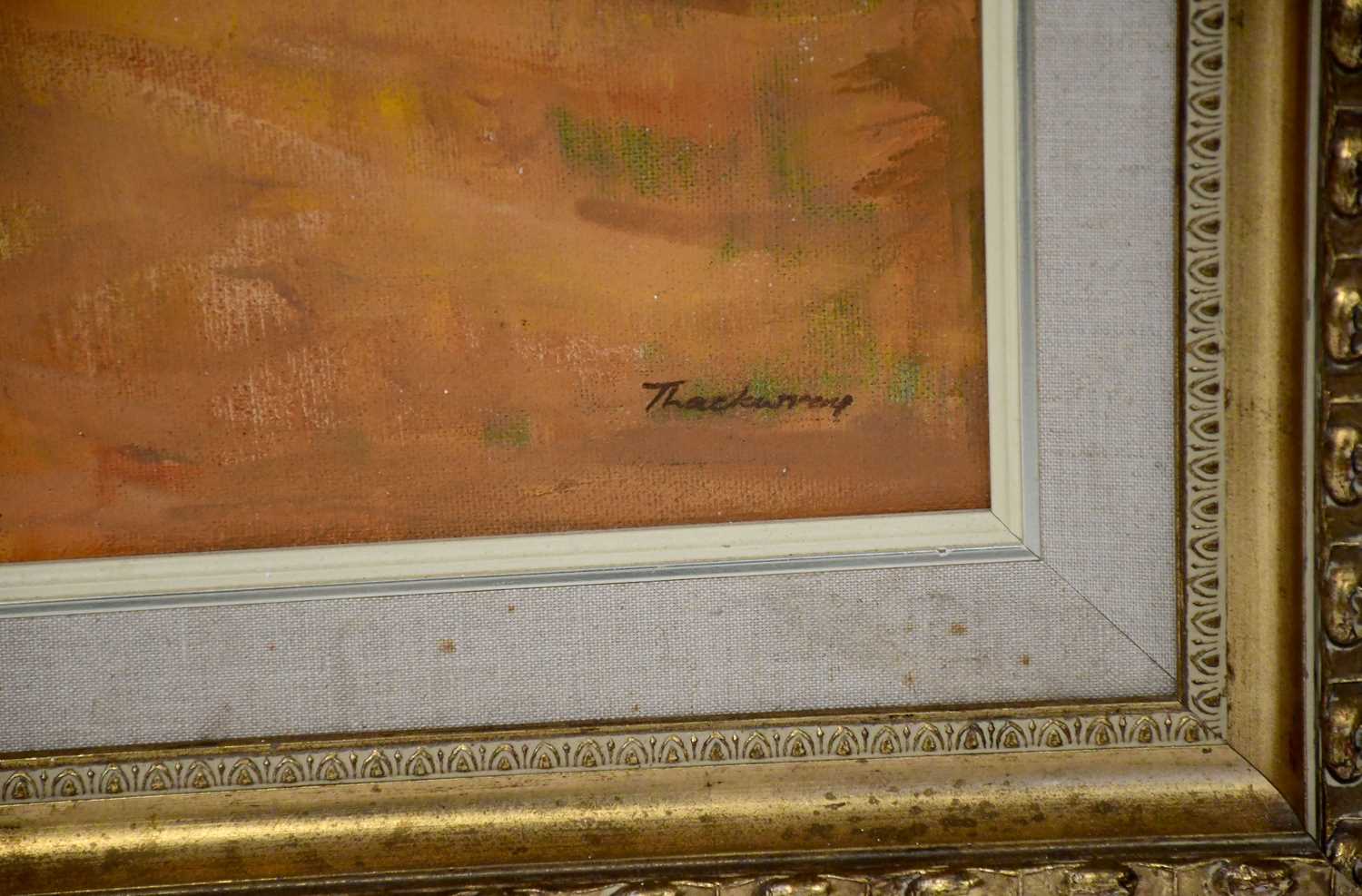Lot 652 - JAMES THACKWRAY (1919-1994); oil on board,