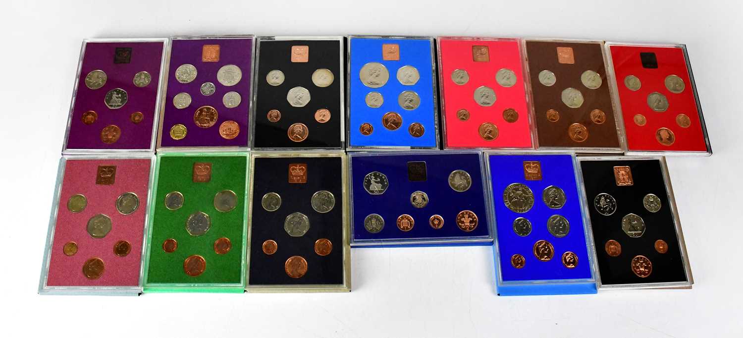 Lot 755 - A set of thirteen coin packs from the