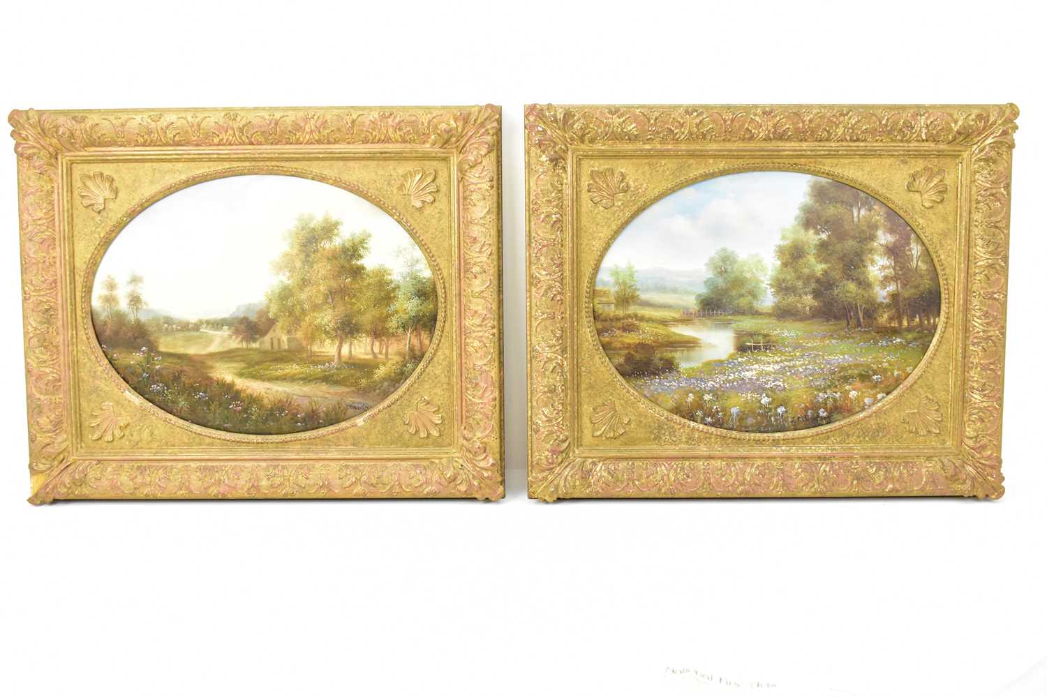 Lot 645 - J. ROBERTSON; two oil paintings, both