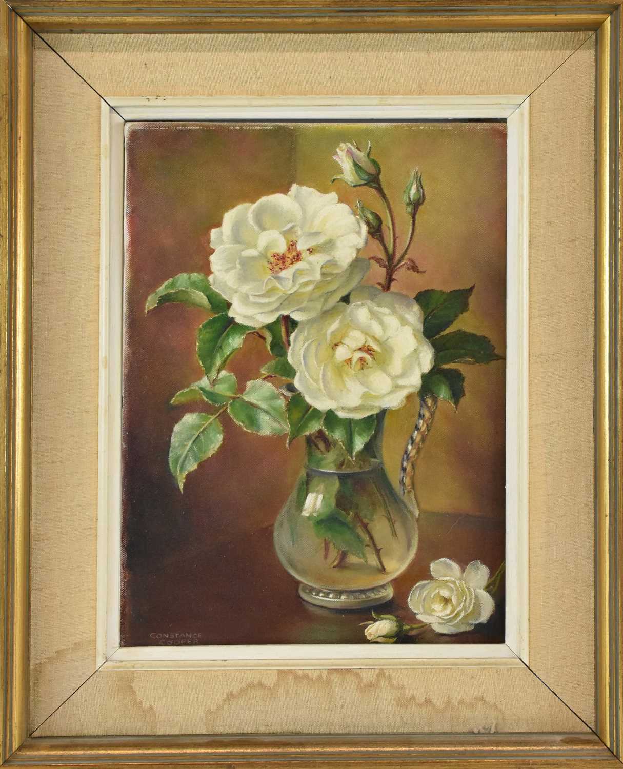 Lot 201 - CONSTANCE COOPER; oil on canvas, still life