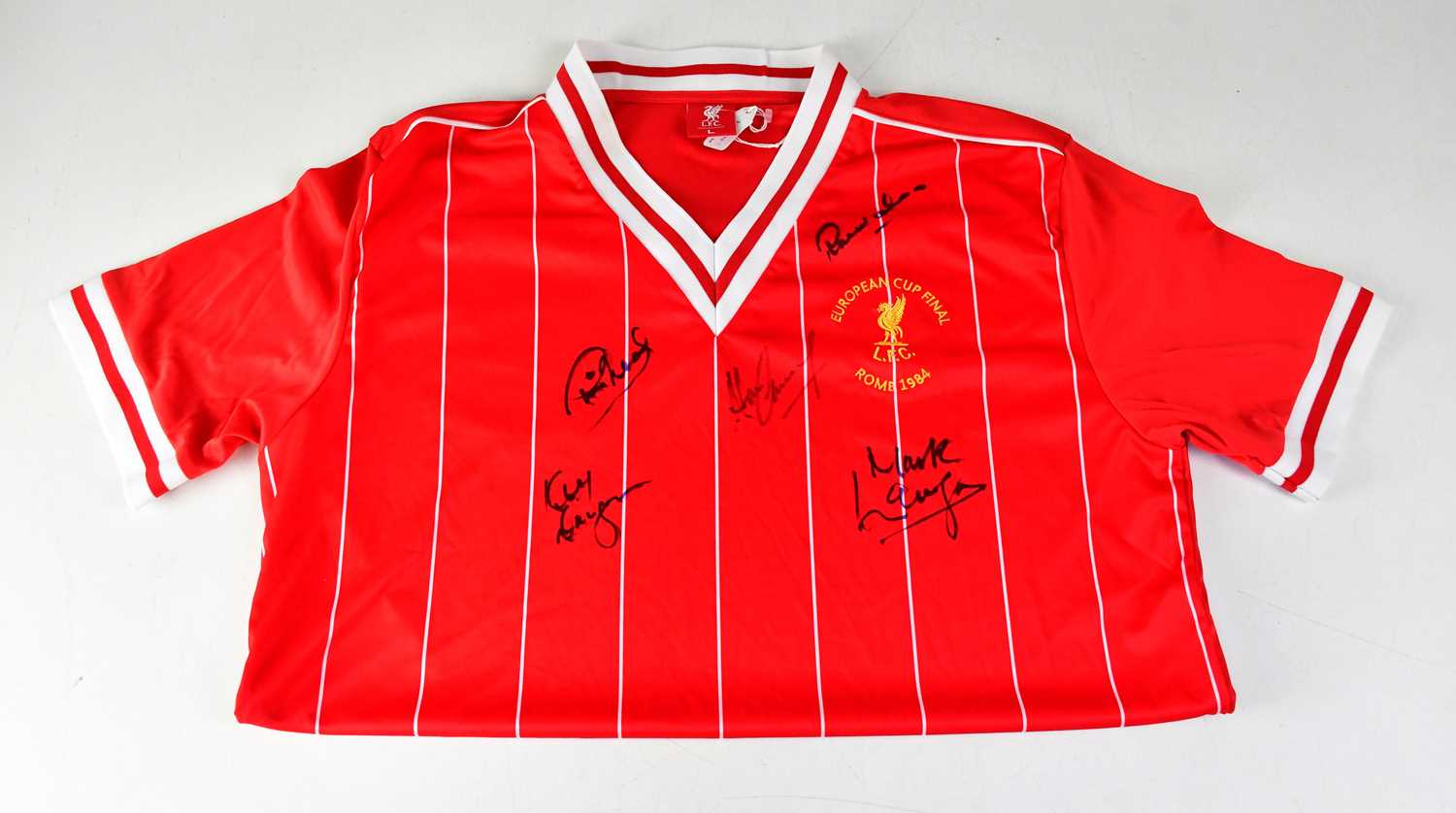 Lot 402 - LIVERPOOL FC; a replica Rome 1984 football