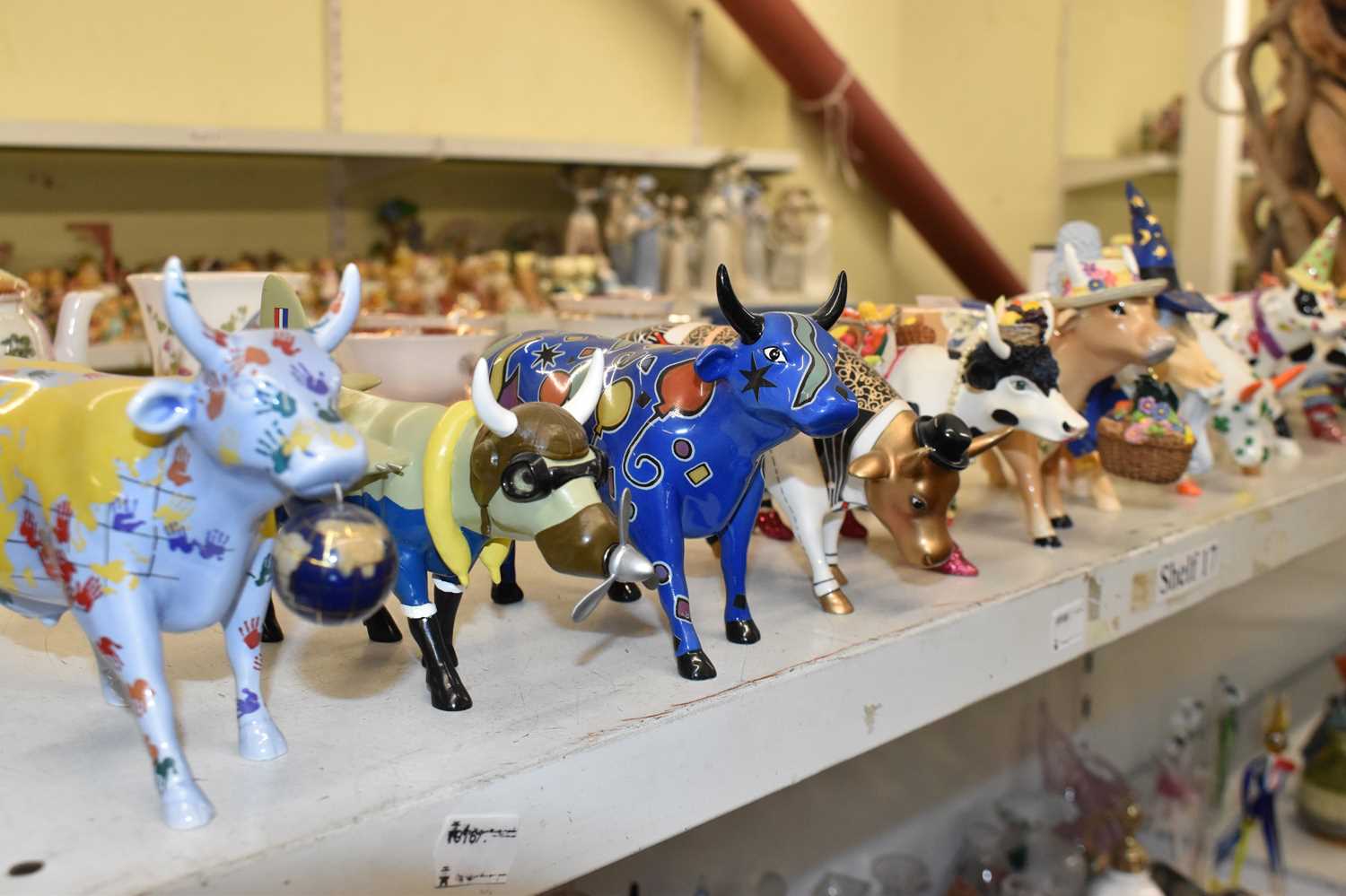Lot 487 - Thirteen model 'Cow Parade' cow figures