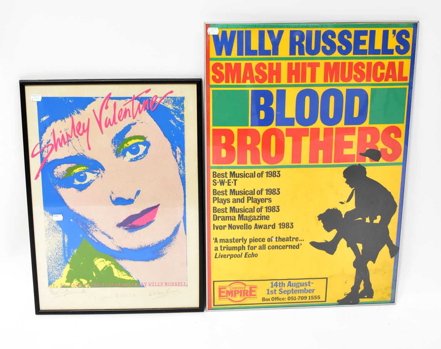Lot 321 - WILLIE RUSSELL; two theatre and film