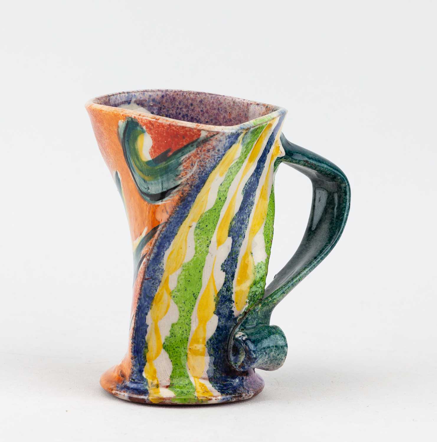 Lot 500 - PAUL JACKSON (born 1954); a slipware mug of