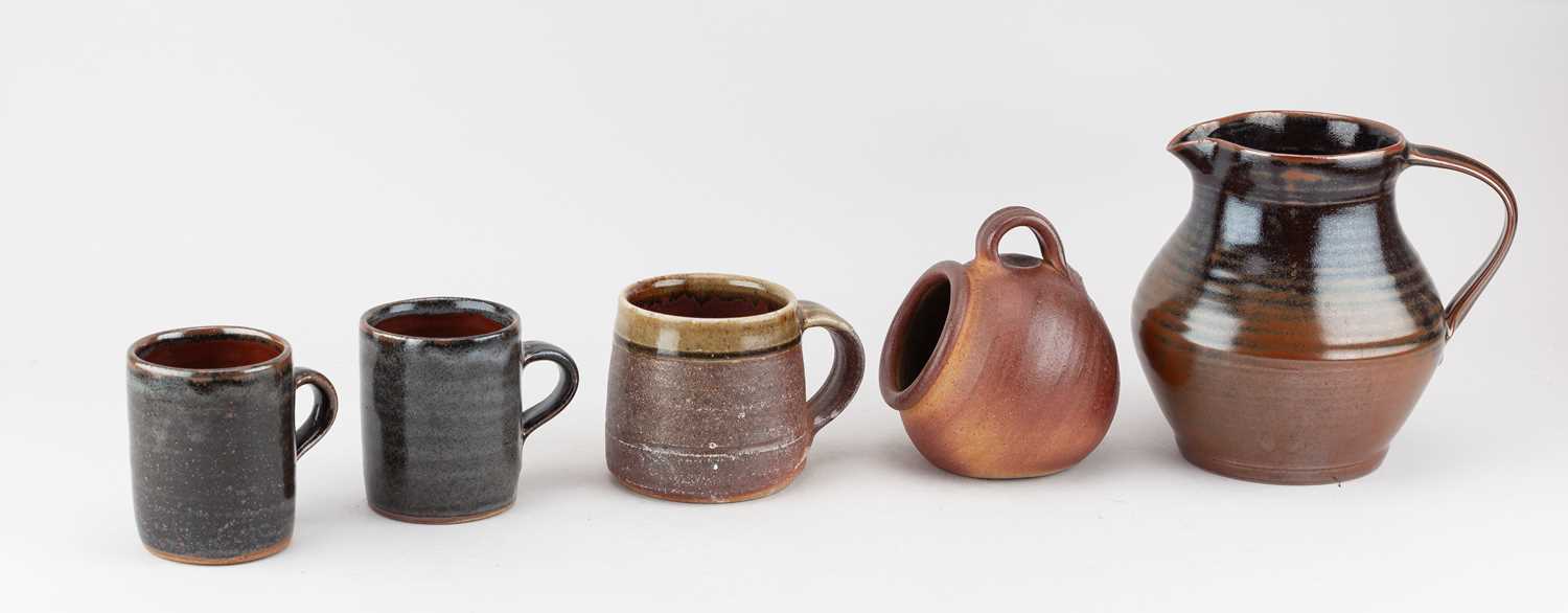 Lot 414 - Muchelney Pottery; a small stoneware salt,