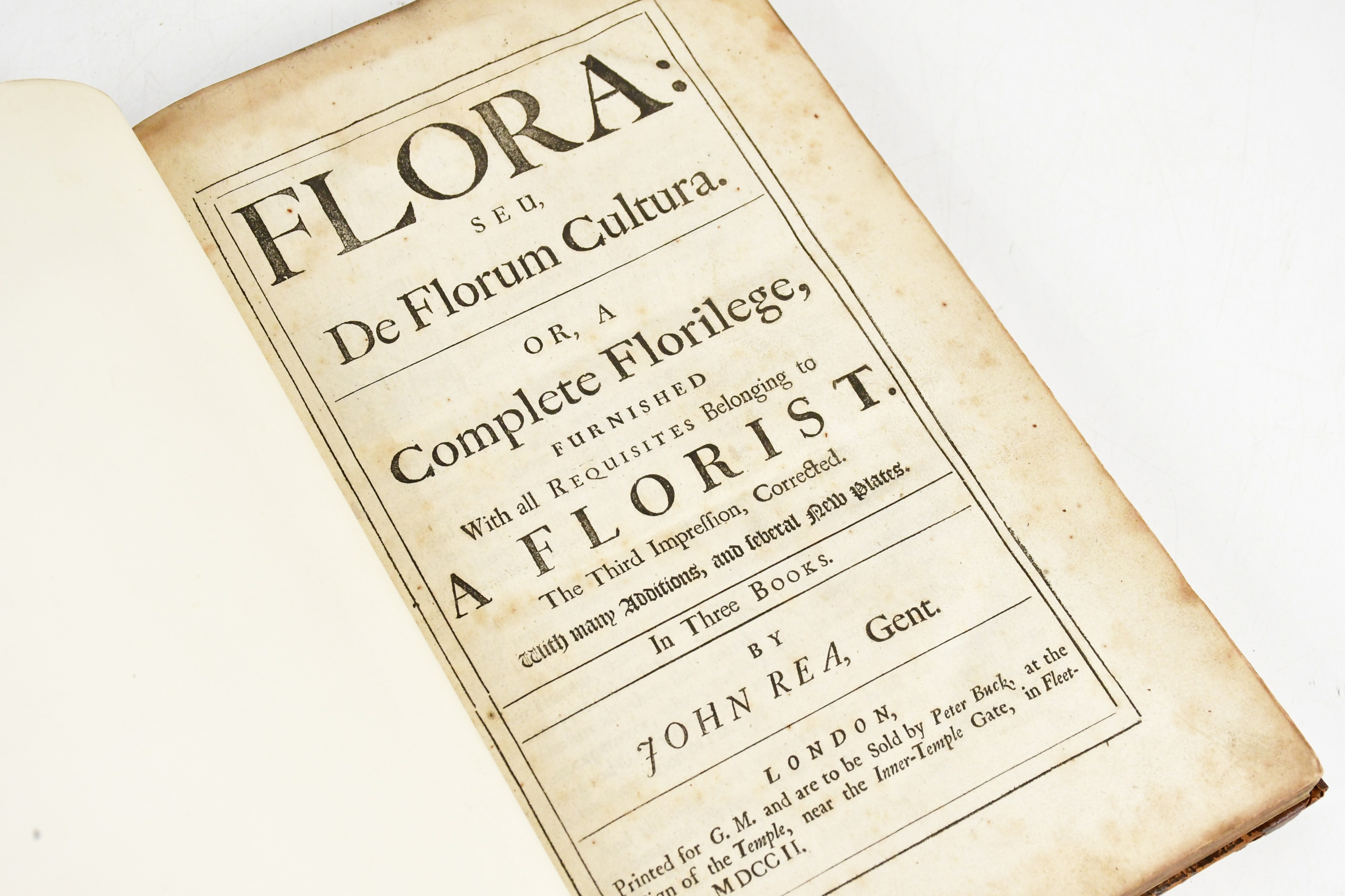 Lot 47 - REA (JOHN), FLORA: SEU, DE FLORI CULTURA, OR