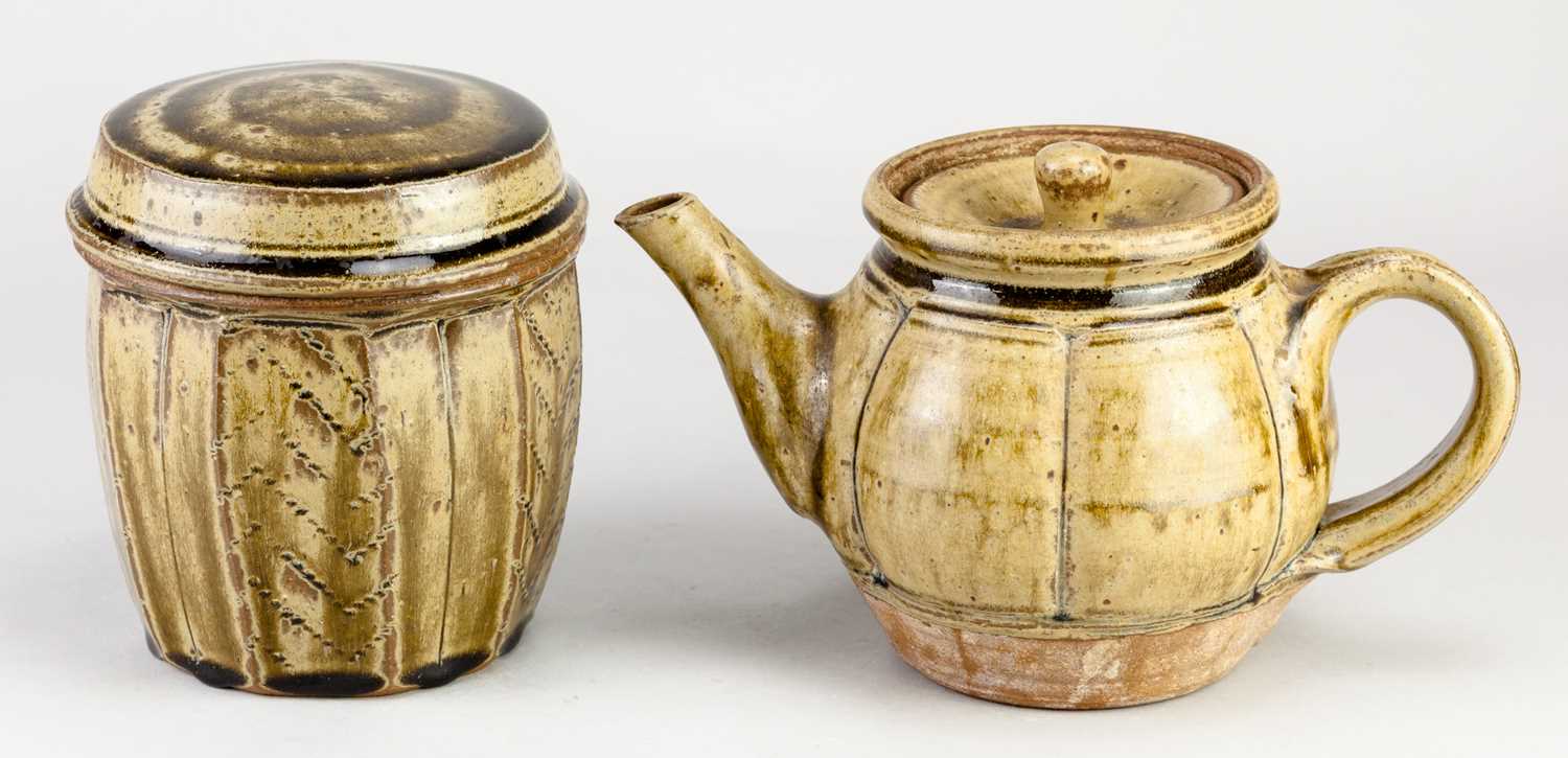 Lot 510 - MIKE DODD (born 1943); a lobed stoneware