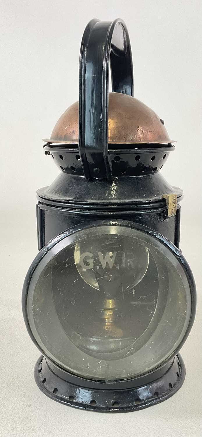 Lot 12 - A rare 'Copper Top' GWR station master's lamp,