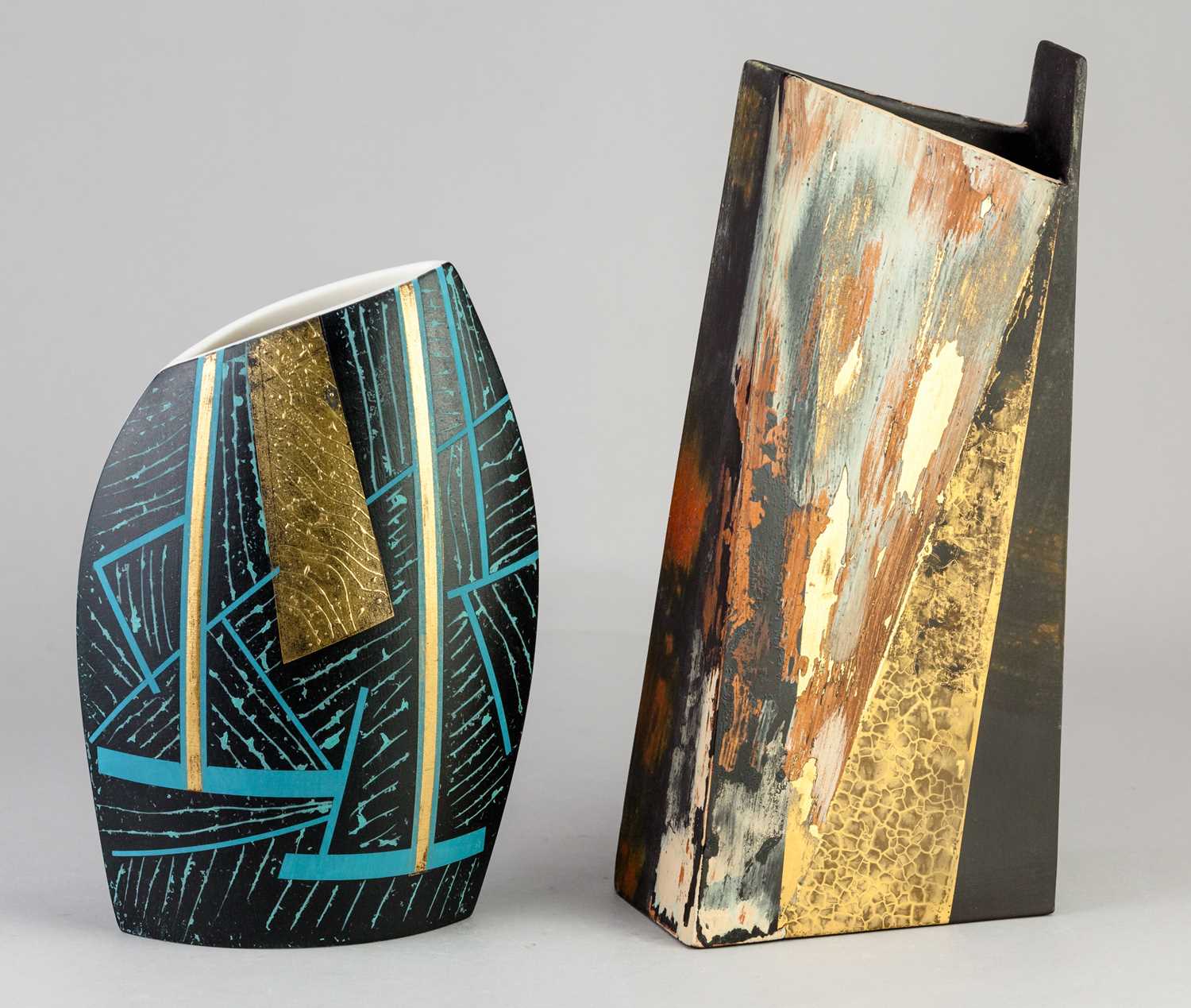 Lot 769 - TONY LAVERICK (born 1961); a black porcelain